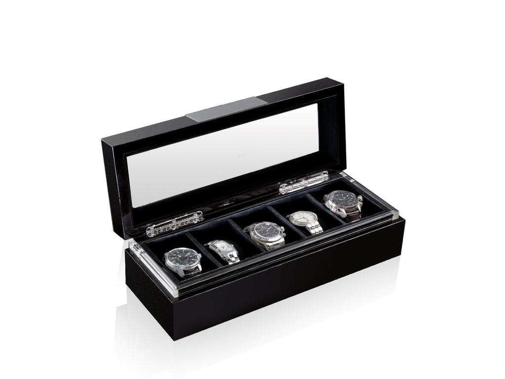 Executive 5 Watches Black Box – Gem Bijou